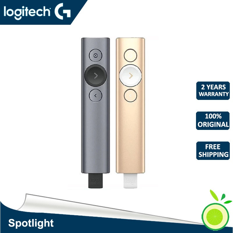 Logitech SPOTLIGHT Presentation Remote Circular laser pointer remote ...