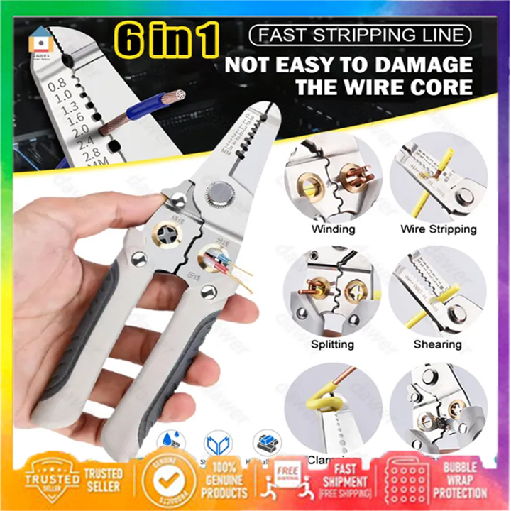 Wire Stripper Decrustation Pliers Multi tool ire Stripper Electric ...