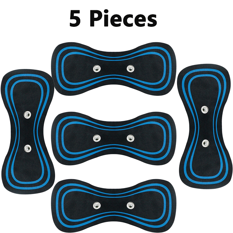 HB EMS Massage Stickers EMS Cervical Massage Pad 5 Pieces Electric Neck ...