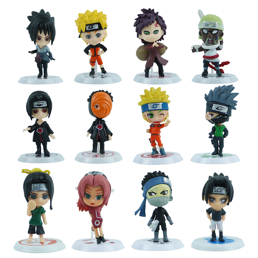 6Pcs/Set Japan Anime Naruto Figure Uzumaki Naruto Sasuke Itachi Haruno ...