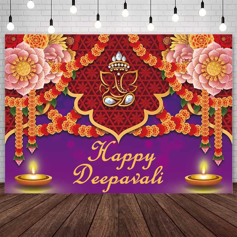 7x5ft Happy Deepavali Photography Background Diwali Theme Festival of ...