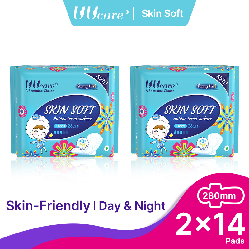 [Bundle of 2]UUcare Young Girl Sanitary Pads Skin Soft Instant ...