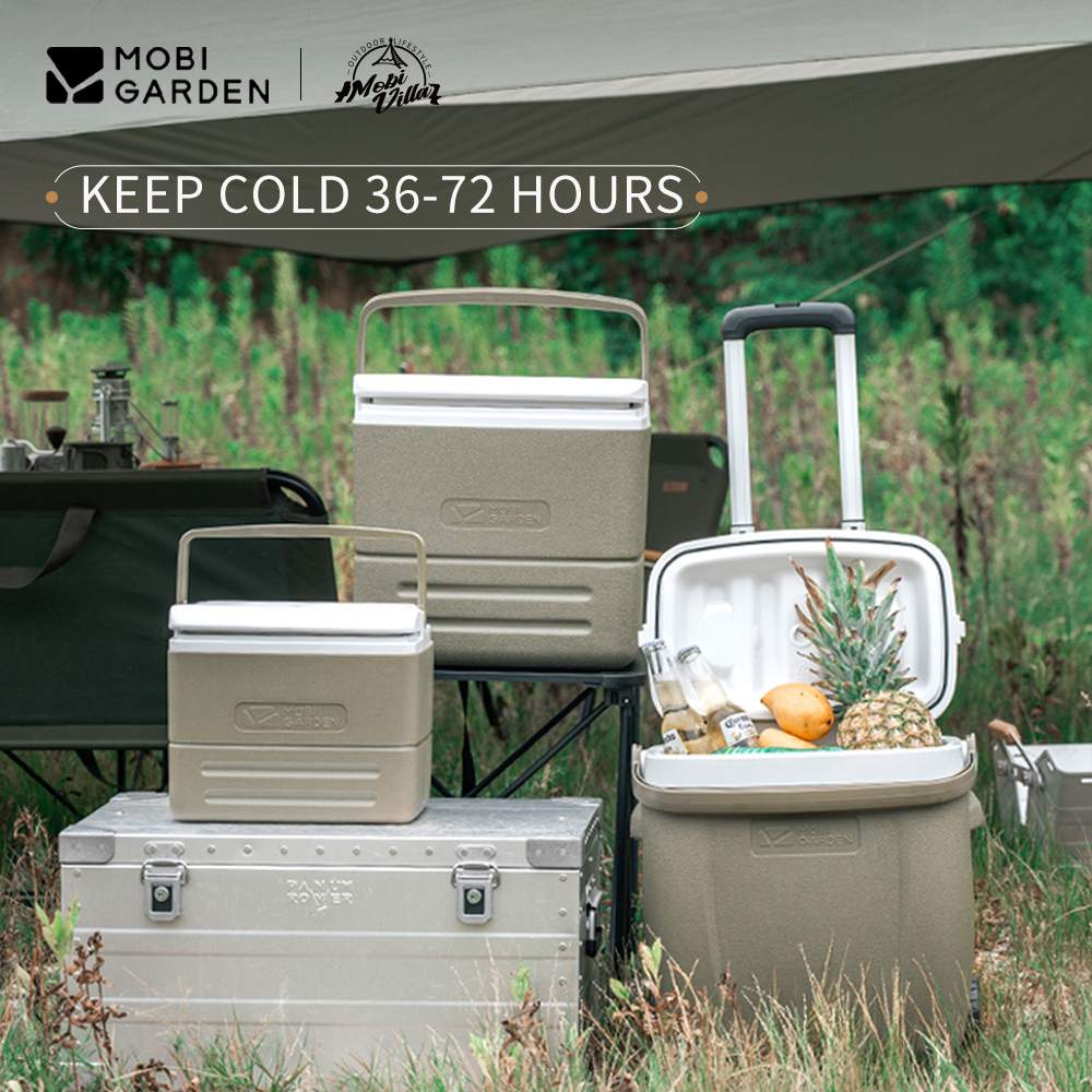 MOBI GARDEN Camping Cooler Box Ice Box Food&Drink Portable Outdoor ...