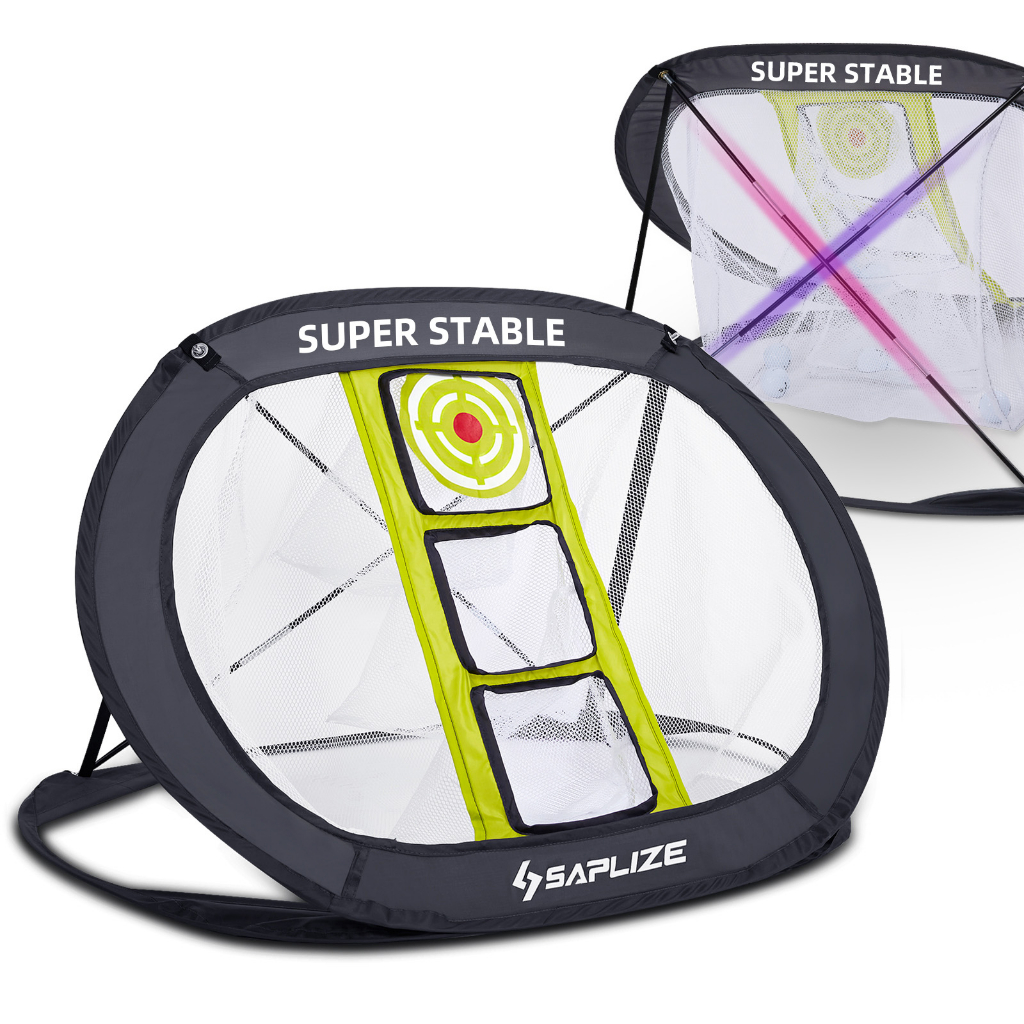 SAPLIZE Golf Chipping Net, Strongly Stable Pop Up X-Shaped Golfing ...
