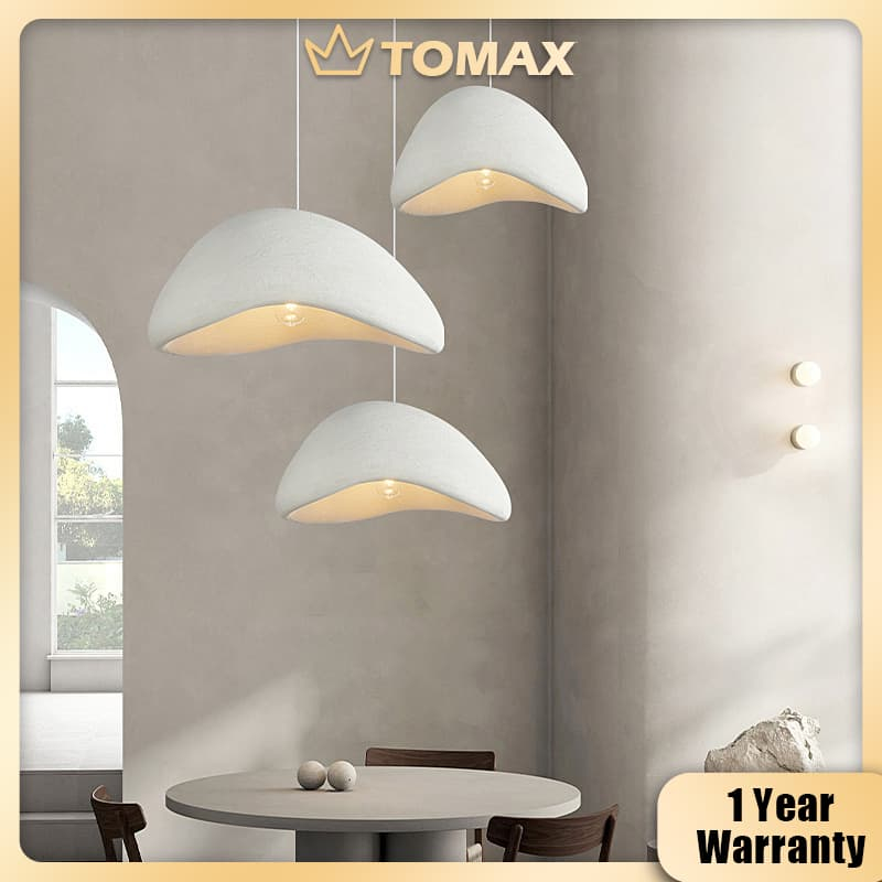 TOMAX 40CM Wabi-Sabi Style Pendant Light Cream Style Homestay Clothing ...