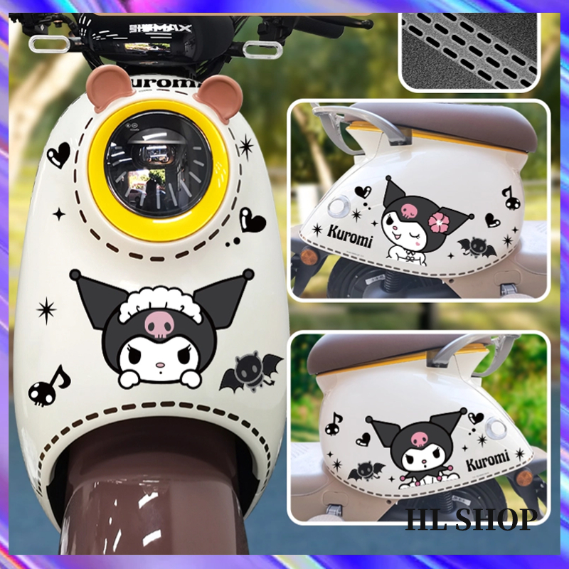 HL Cute Kuromi Electric Vehicle Decoration Sticker Cartoon Cute Kuromi ...