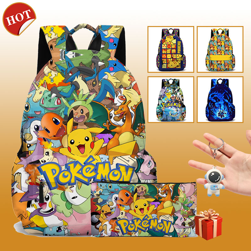 Ready Stock Same Day Shipping pokemon pokemon Pichu Pattern Schoolbag ...