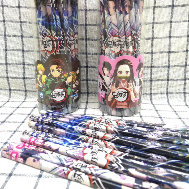 Demon Slayer Pencil Wooden Pencil Student Cartoon Pencil | Shopee Malaysia