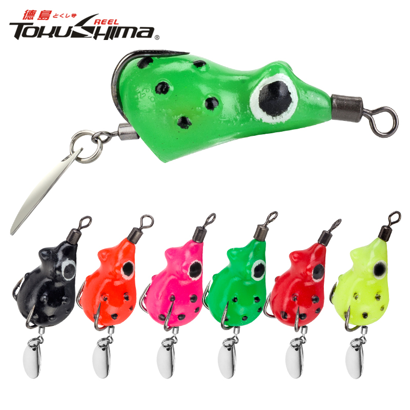 1Pcs Topwater Tiruan 4cm/3.3g Soft Frog Lure Umpan Casting Katak Ikan ...
