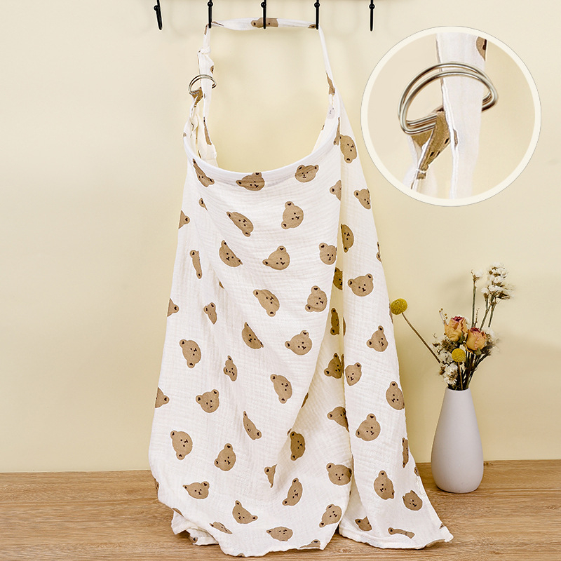 Double layer pure cotton Breast Feeding Apron Nursing Cover Blanket ...