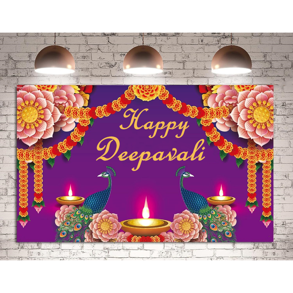 Happy Deepavali Photography Background Diwali Theme Festival of Lights ...