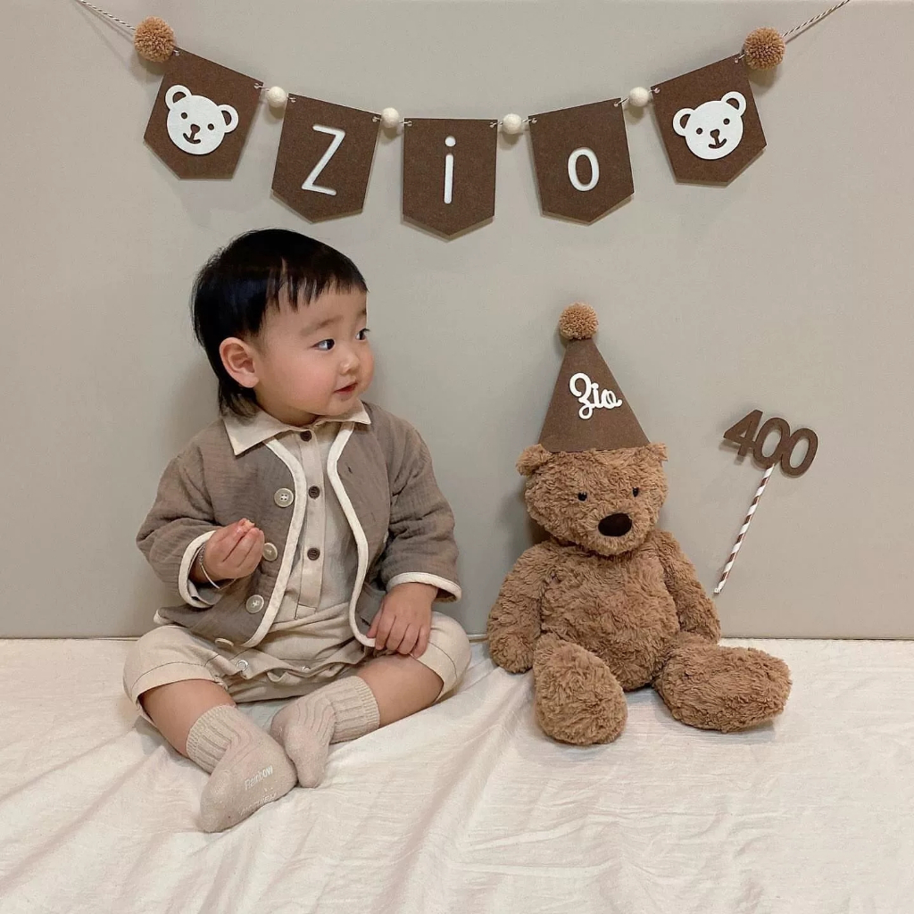 DIY Name Banner Children Birthday Party Banners Non-woven Anniversary ...