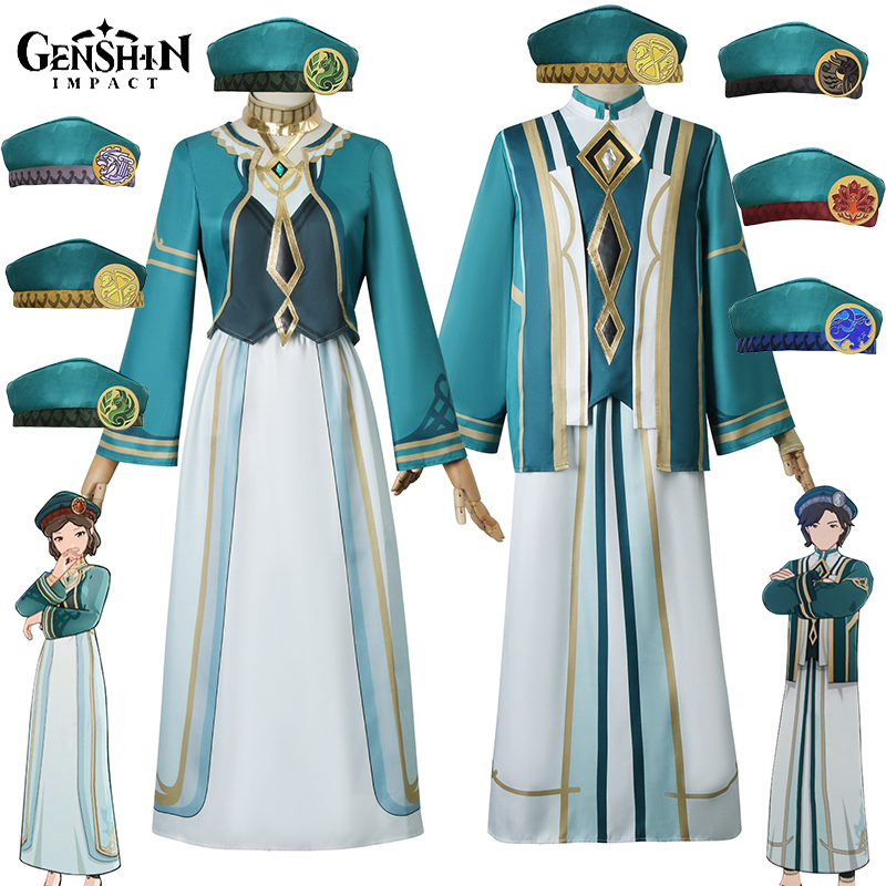 Game Genshin impact The Akademiya Uniform Cosplay Man Woman Costume Wig ...