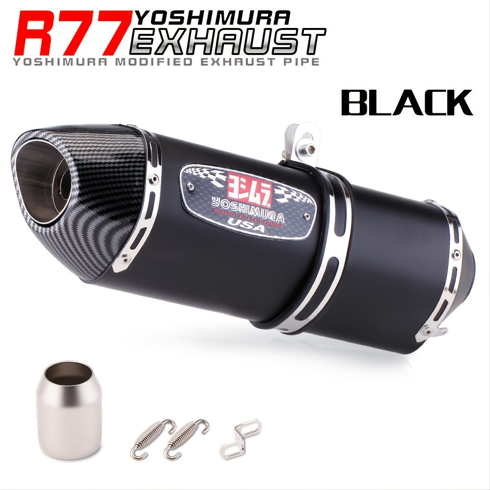 51mm Universal Moto Exhaust Pipe Exhaust Muffler Pipe Yoshimura R77 Canister Pipe With DB Killer ...