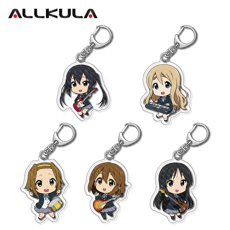 🔥🔥 K-ON! Keychain Acrylic Chibi Key Chain Pendant Accessories Cartoon ...