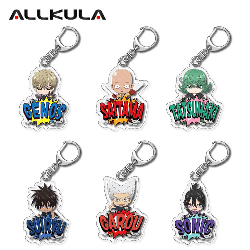 One Punch Man Key Chains Series #2 Chibi Double Sided Acrylic Keychain ...