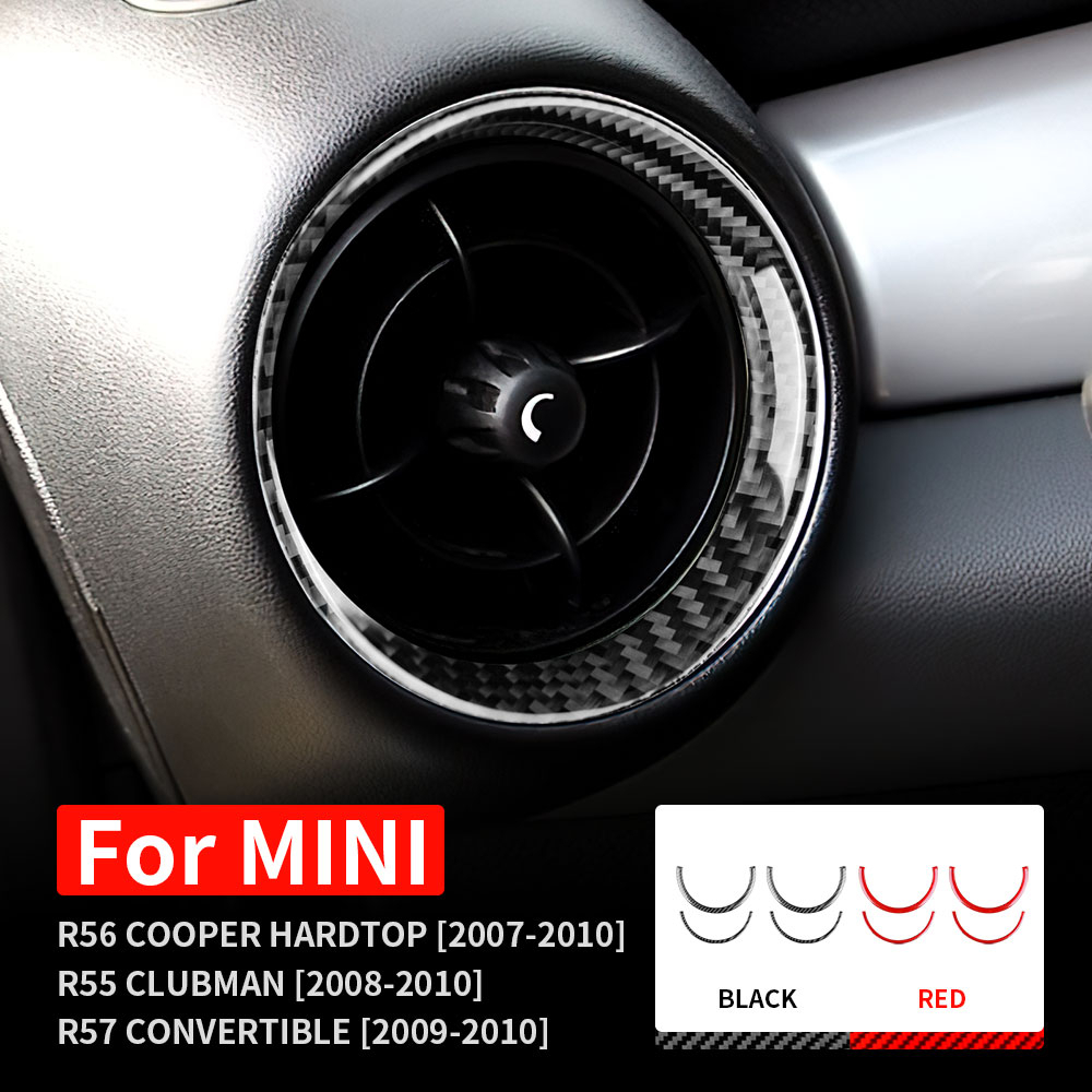 For MINI Cooper Clubman R56 R55 R57 Carbon Fiber Car Side Air Vent ...