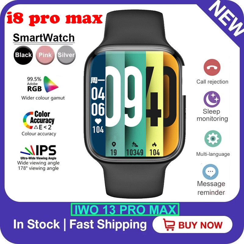 Original Smart Watch For i8 PRO MAX Bluetooth Wireless Charging ...
