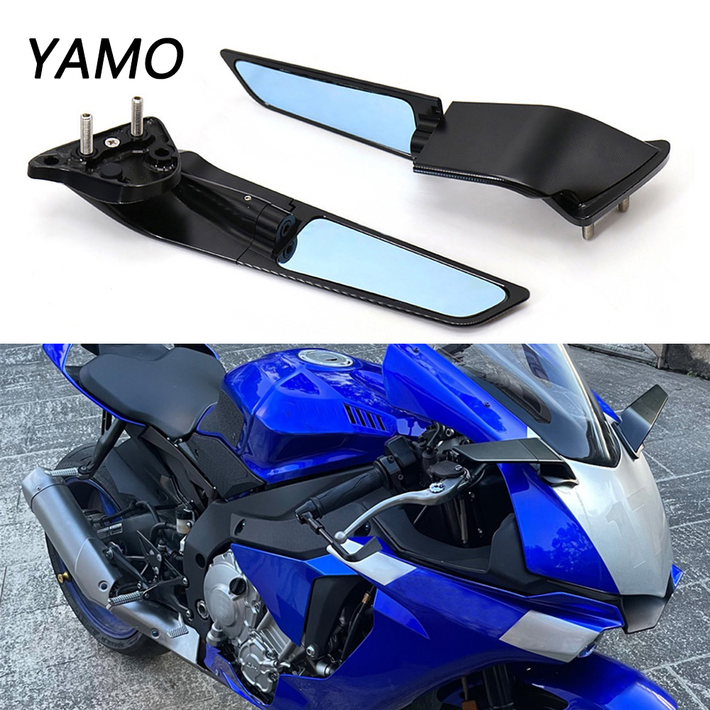 NEW CNC Aluminum Alloy rearview mirro For Yamaha YZF R1 R6 R1M ...