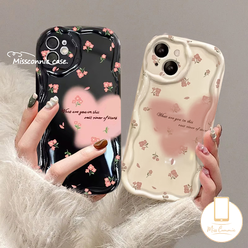 3D Wavy Curved Edge Love Heart Case Compatible for IPhone 11 7Plus XR ...