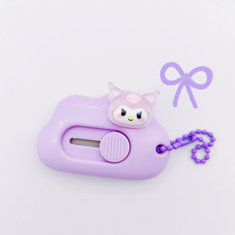 Cute Cartoon Sanrio Mini Cloud Parcel Cutter Kuromi Retractable knife ...