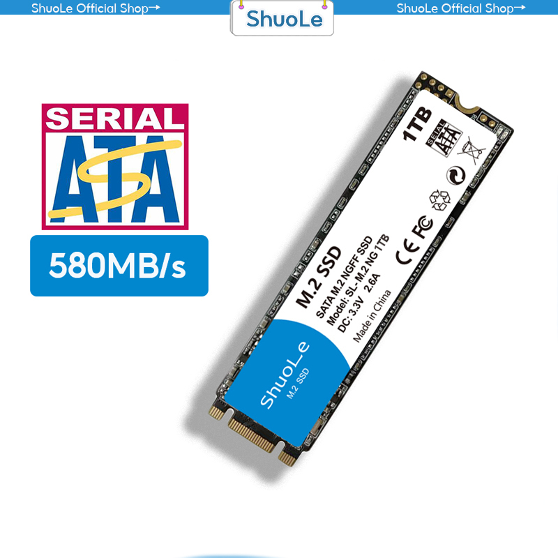 ShuoLe M.2 SSD NGFF SATA III Solid State Drives 2280 M.2 128GB / 256GB / 512GB / 1TB | Shopee ...