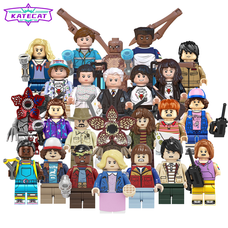 Stranger Things Character Building Blocks Toy Demogorgon Mike Dustin ...