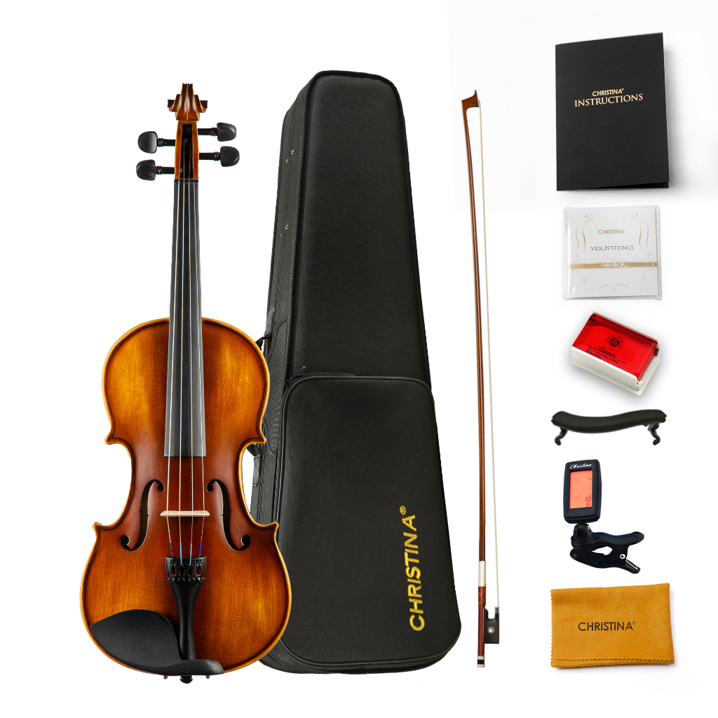 Christina V02 matte Violin Instrument Adult Full Size Violin Kit ...