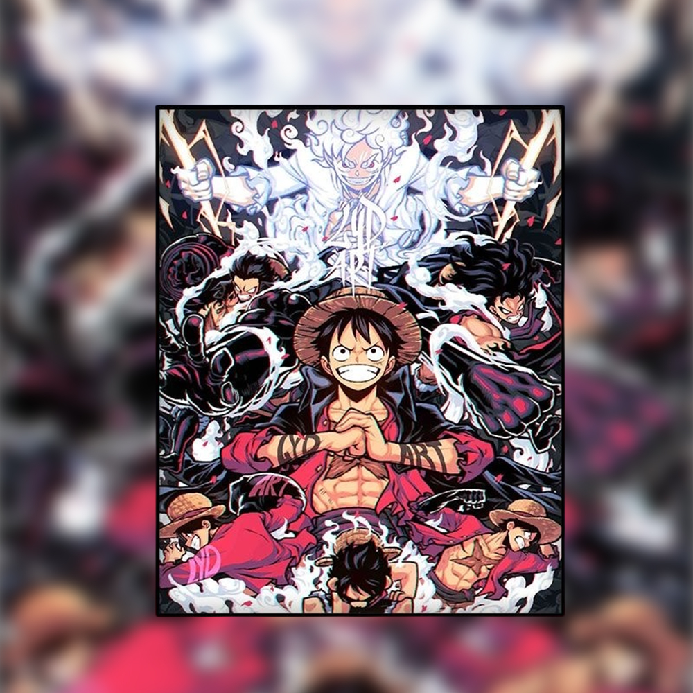 DROFE paint by number One Piece Luffy painting by numbers diy painting ...