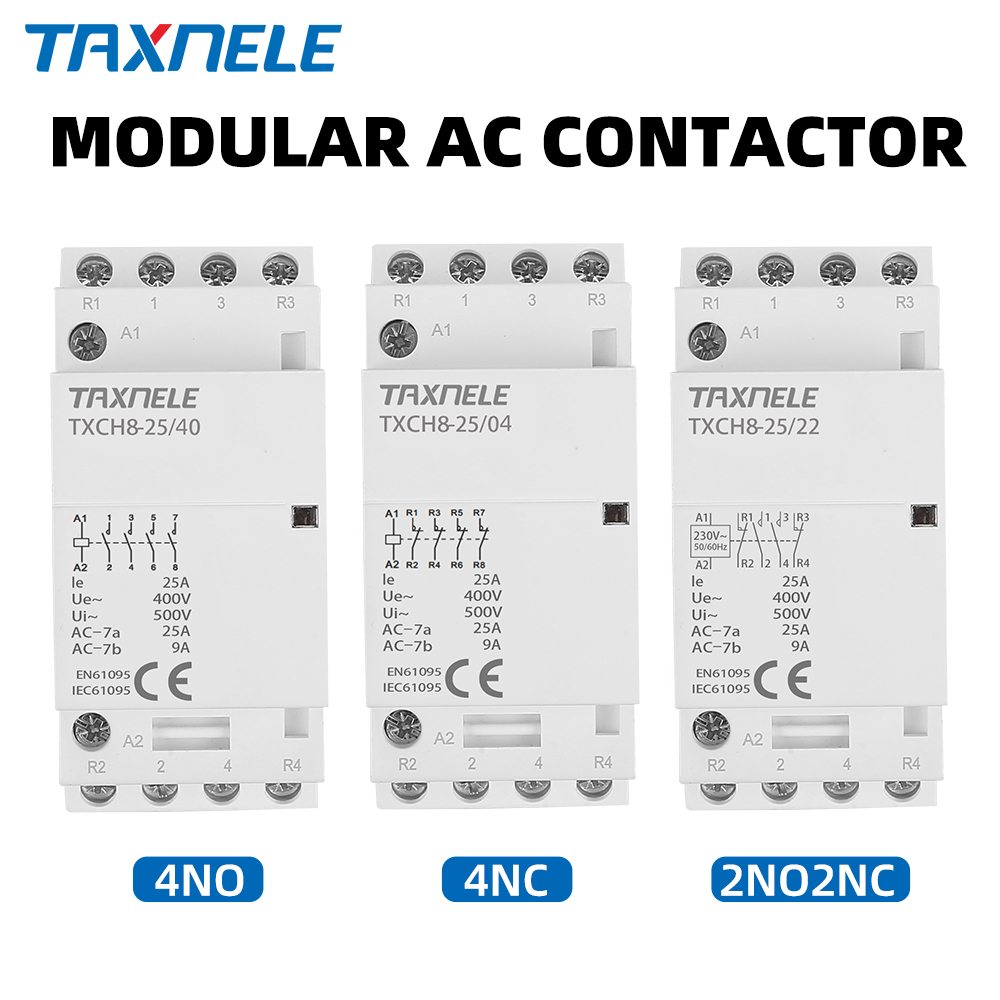 4P 16A 25A 2NC2NO 4NO 4NC 220V/230V 50/60HZ Din rail Household ac ...