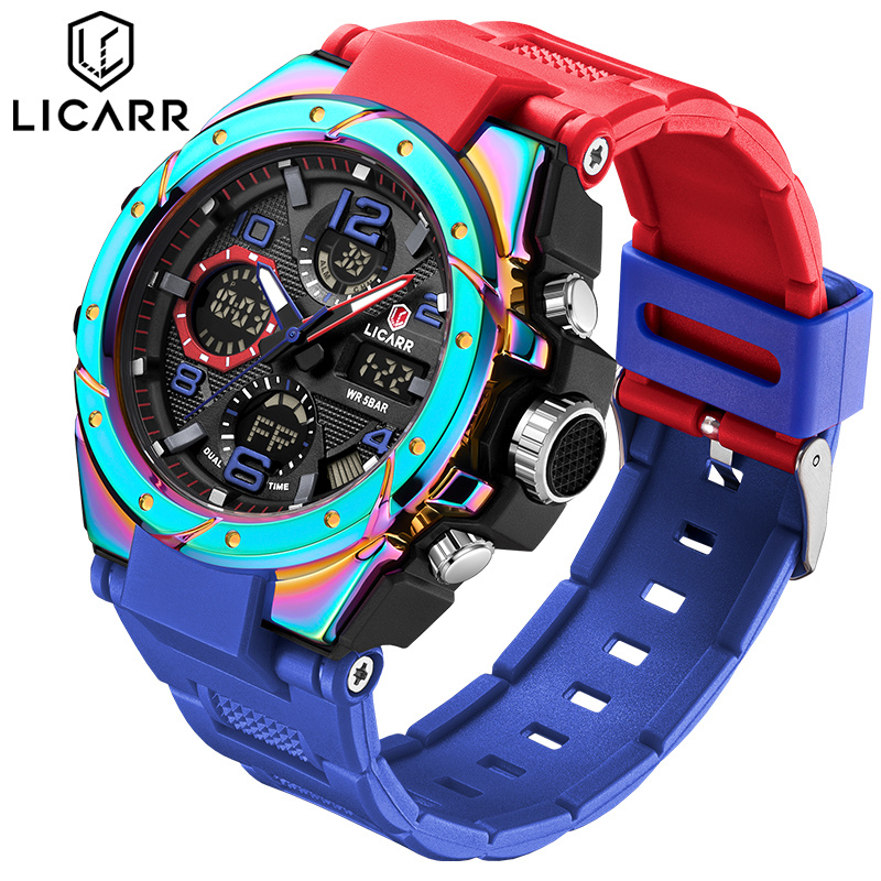 Top Brand LICARR Fashion Men's Watches Original Sport Waterproof Casual ...
