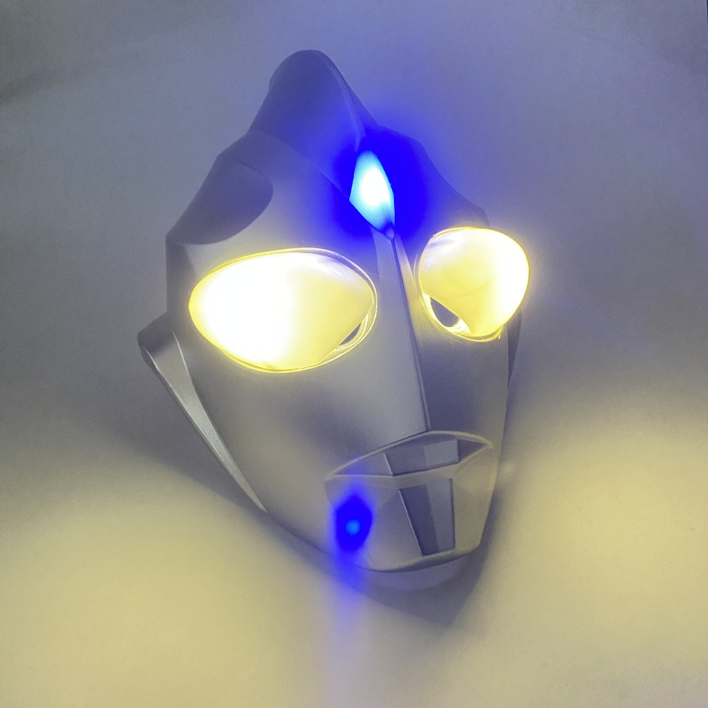 Ultraman Tiga Helmet LED Light Mask Adult cos Tiga Headgear Helmet Rose ...
