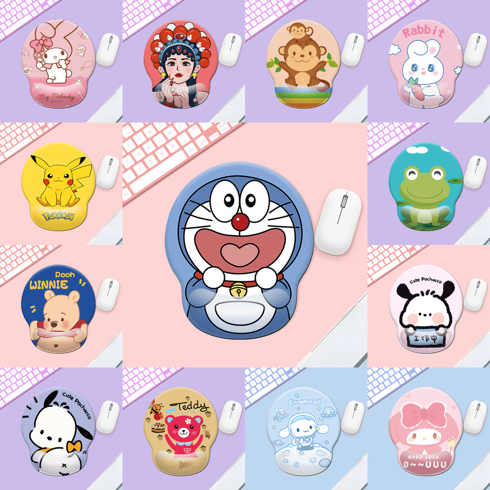 Art Print Laptop Computer Wrist Rest Mouse Pad Cute Cartoon Pattern ...