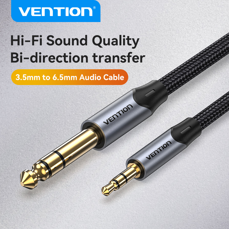 Vention 3.5mm to 6.5mm Audio Cable Aux Cable for Phone PC DVD Hi-Fi Audio Quality | Shopee Malaysia