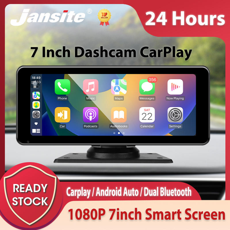 Jansite DVR Dash Cam Car Radio Wireless Portable Touch Screen Dual ...