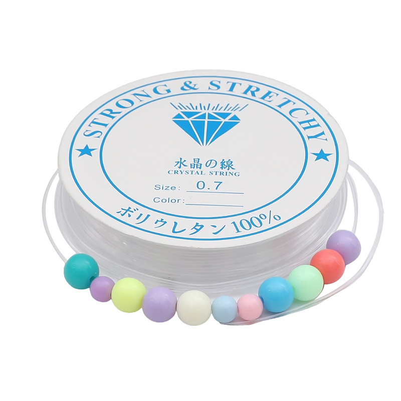 0.25mm-0.8mm Transparent Crystal Beading Cord String Thread Non-stretch ...