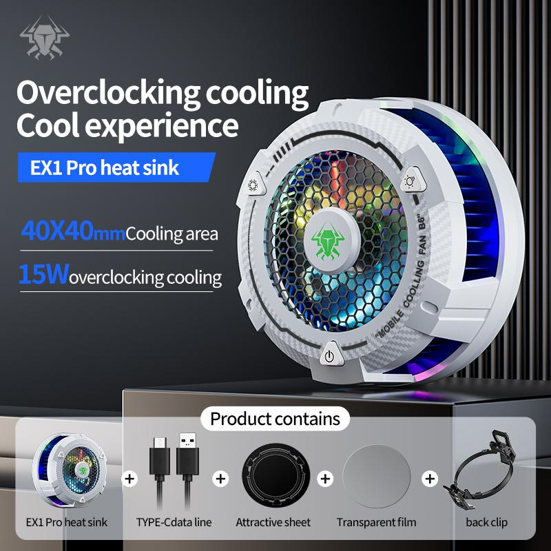 PLEXTONE EX1 Pro RGB Mobile Phones Cooler Professional Game Player ...