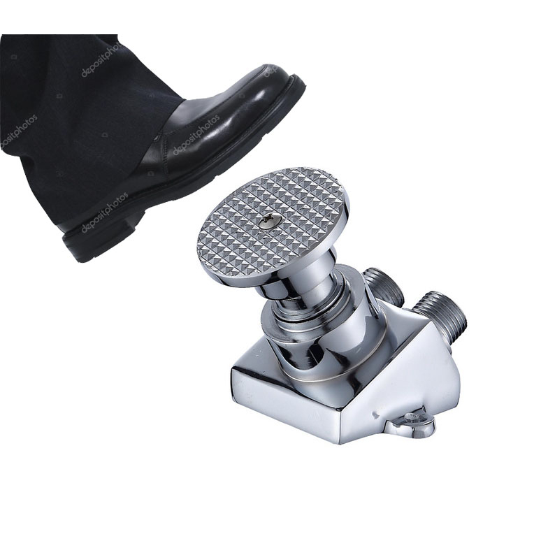 Foot control wash basin water tap valve non touch water taps pedal ...