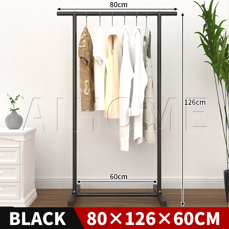 Single Pole Garment Rack Single Pole Clothes Hanging Rack Rak Pakaian ...