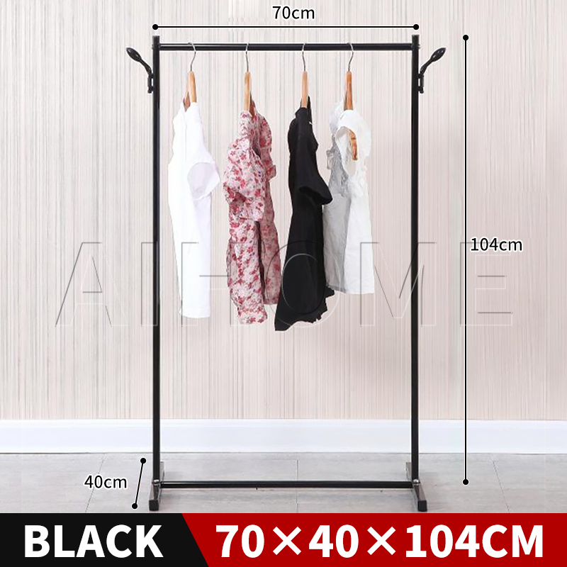 Single Pole Garment Rack Single Pole Clothes Hanging Rack Rak Pakaian ...