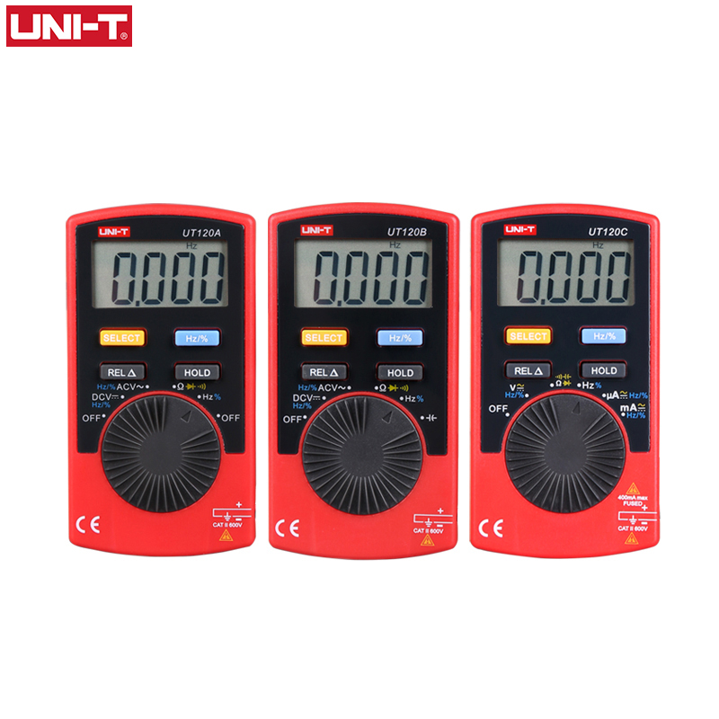 UNI-T UT120 Series UT120A UT120B UT120C Pocket Size Digital Multimeter ...