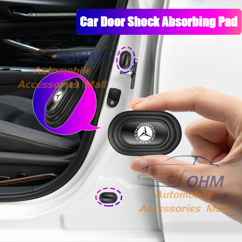 1Pc Upgraded Mercedes Benz Silicone Auto Door Shock Stickers Absorber ...
