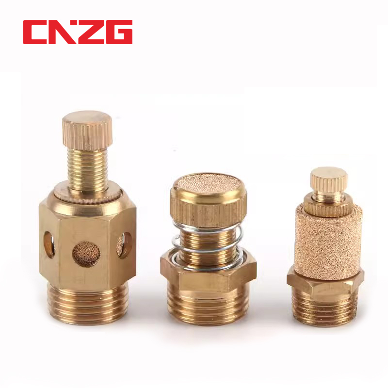 Copper Reducer 1/8" 1/4" 3/8" 1/2" Pneumatic Brass Exhaust Muffler ...