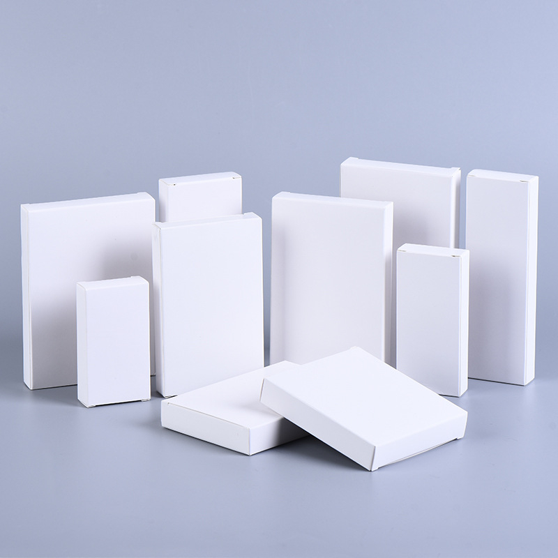 50pcs/Lot White Box Flat Cardboard Gift Boxes Wholesale Various Sizes ...