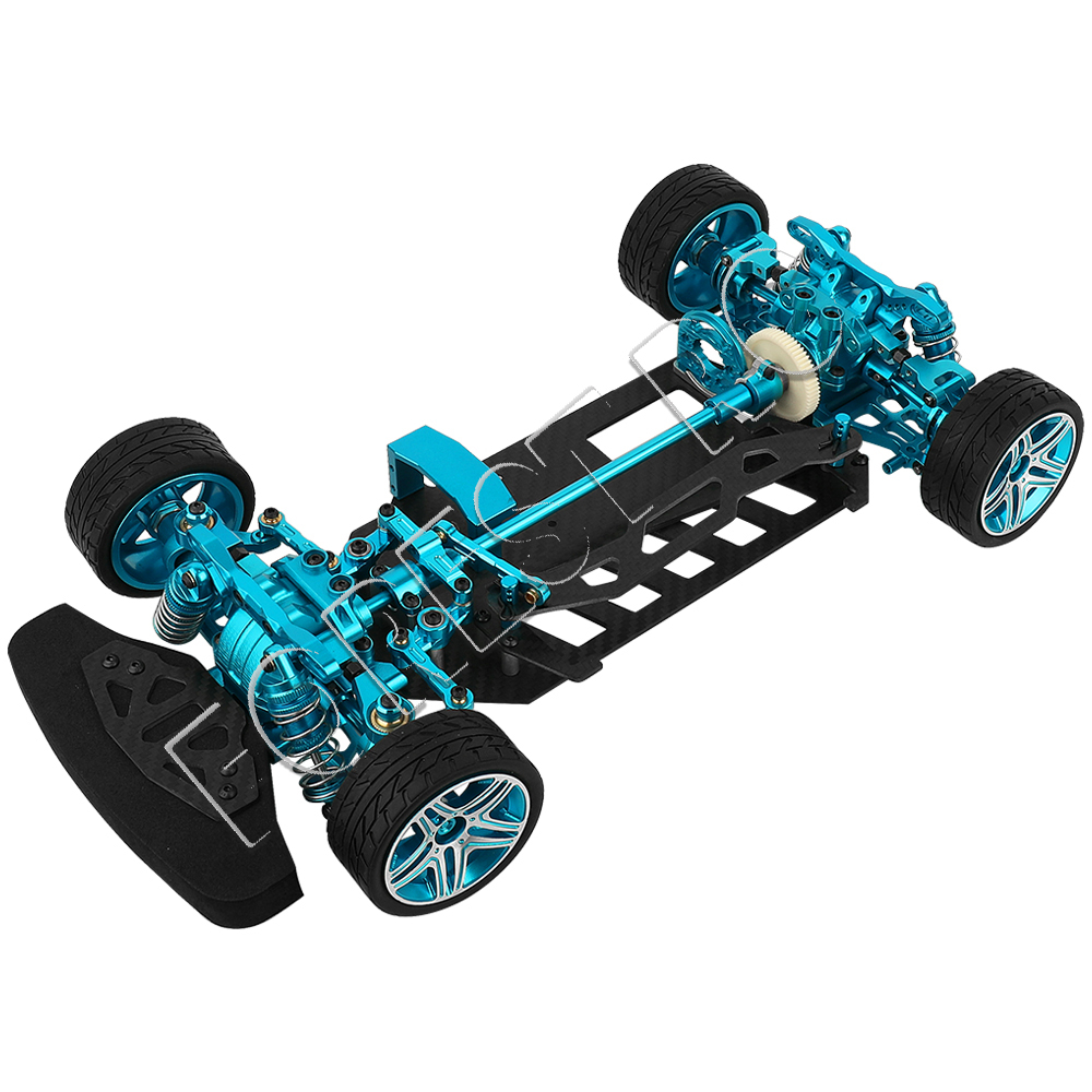 Metal &Carbon Fiber Shaft Drive 1/10 RC Touring Car Chassis Frame Body ...