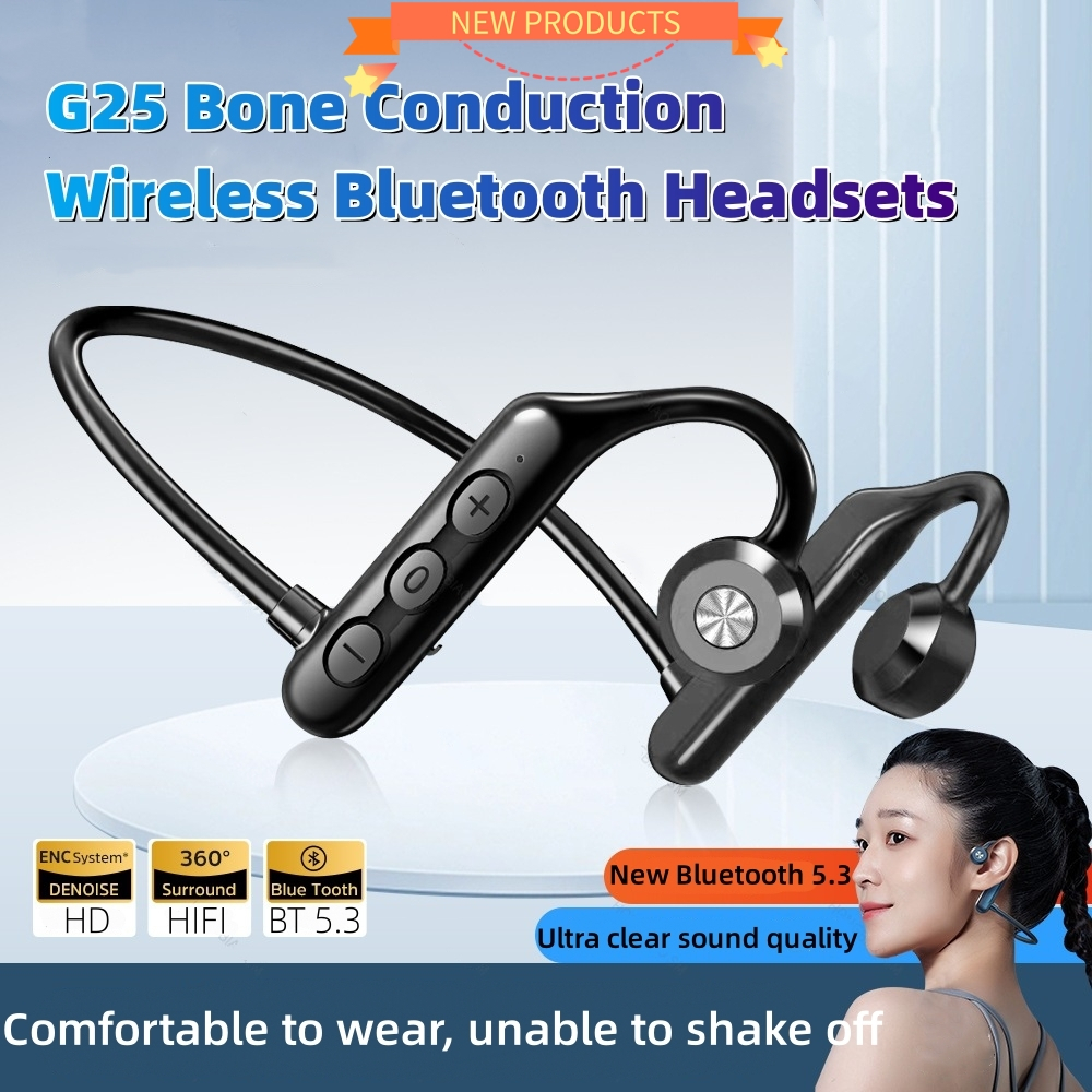 Bone conduction Bluetooth headset Wireless ear hook non in ear sports ...