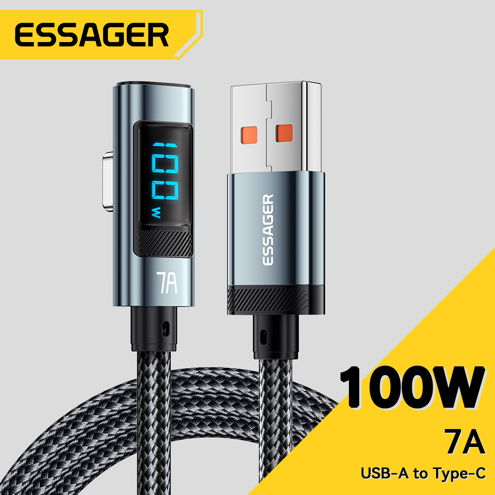 Essager Usb Type C Cable 7A 100W Fast Charging Cord For huawei OV Fast ...