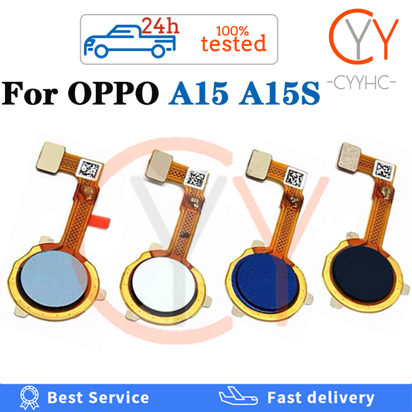 For OPPO A15 A15S CPH2179 CPH2185 / A32 Back Home Button Fingerprint ...
