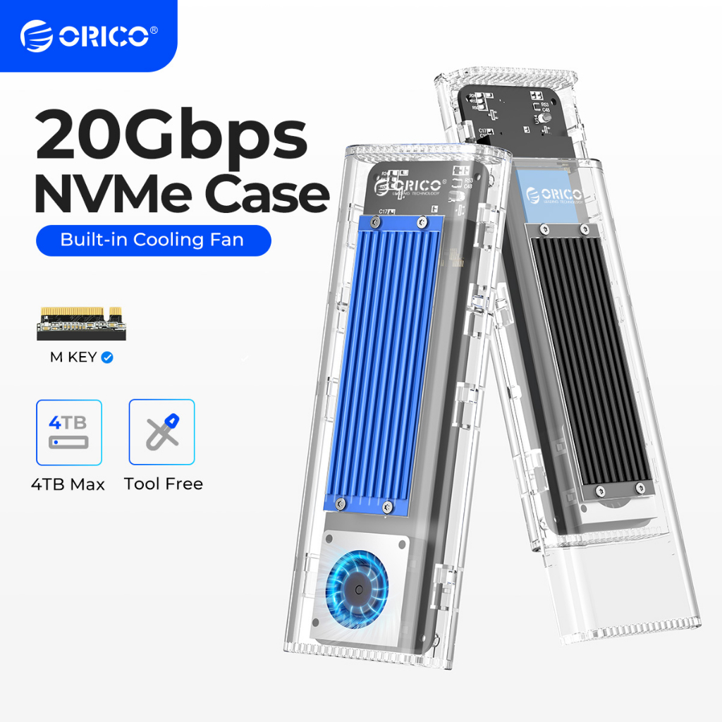ORICO M.2 NVME SSD Case Enclosure 20Gbps USB 3.2 Gen 2 x 2 PCIE NVME ...