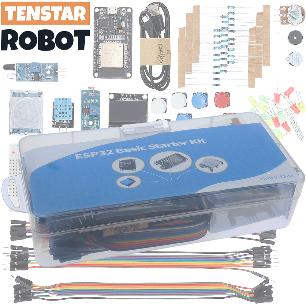 Basic Starter Kit for ESP32 ESP-32S WIFI Development Board for Arduino Project Learning Kit with ...